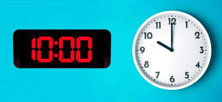 Qué hora son las 22